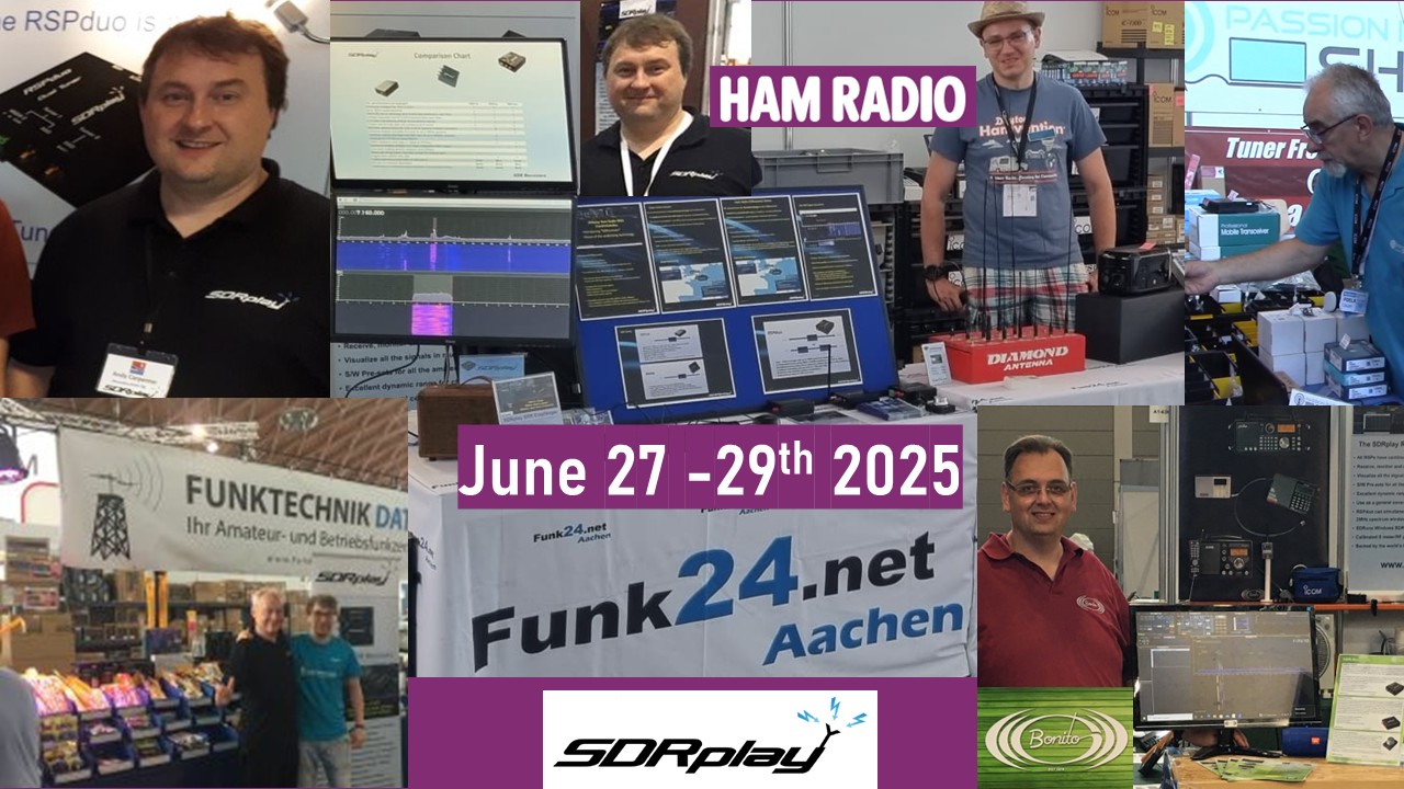 SDRplay are at Ham Radio, Friedrichshafen June 27-29 2025 - SDRplay